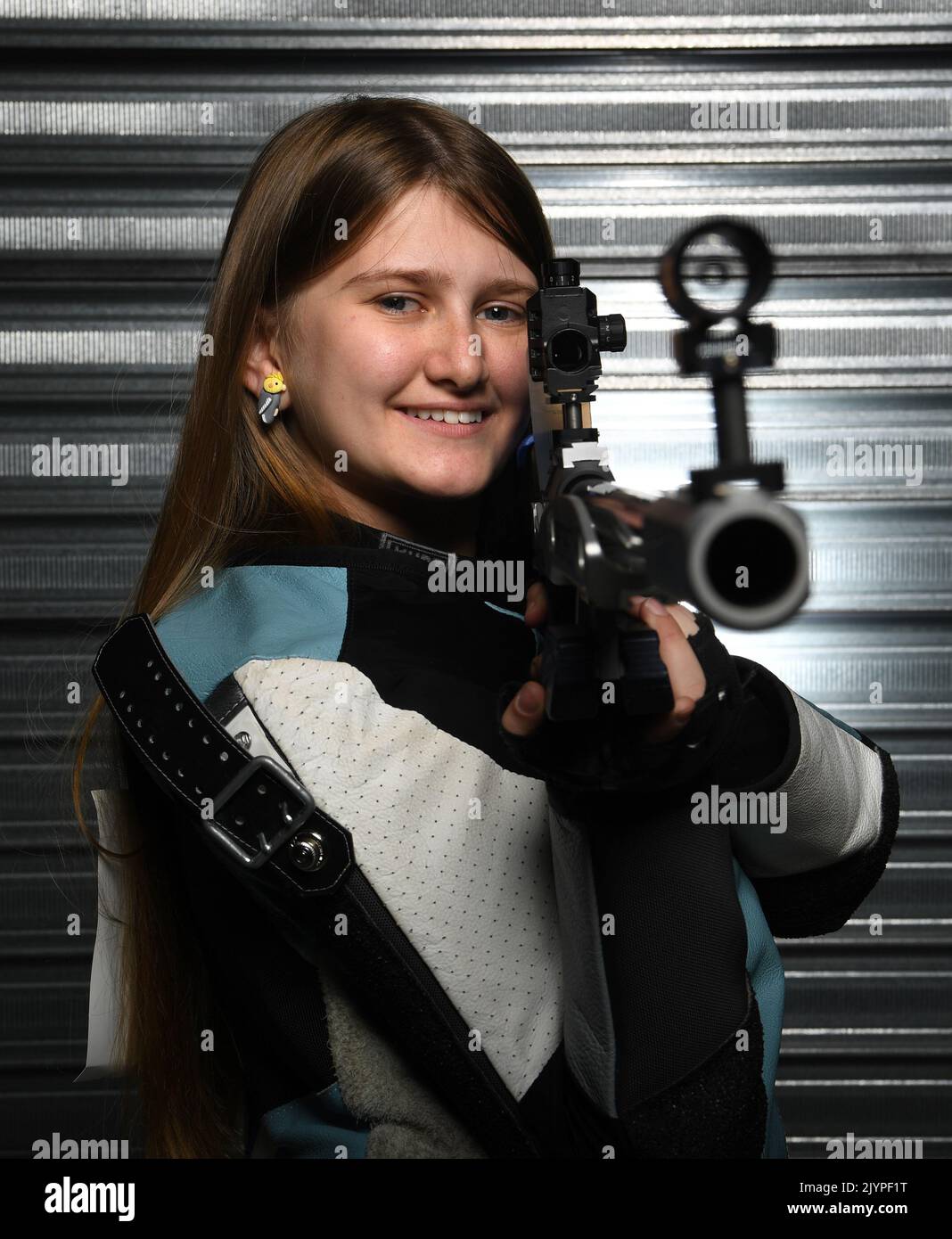 Katarina Kowplos, who will be competing in the Mixed 10 metre Air Rifle ...
