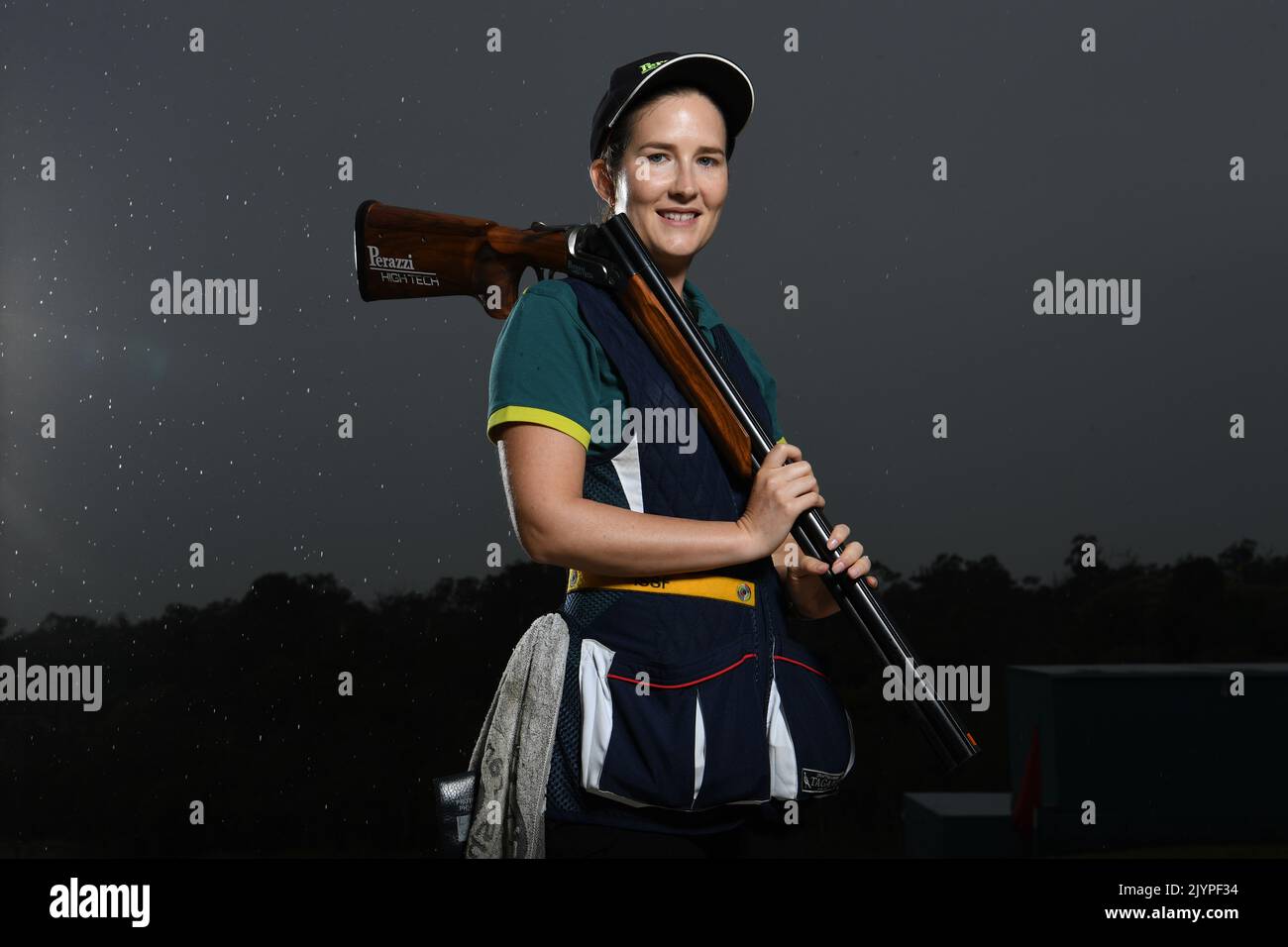 Olympic shooter Laura Coles poses for a photograph during an Australian ...