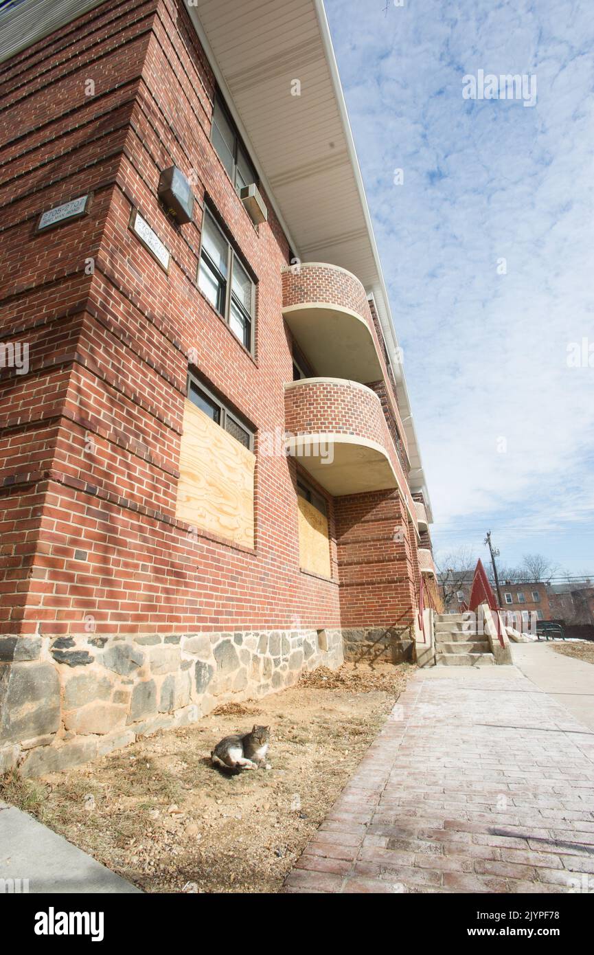 Secretary Shaun Donovan in Baltimore, Maryland for tour of Cherry Hill Homes and press ...