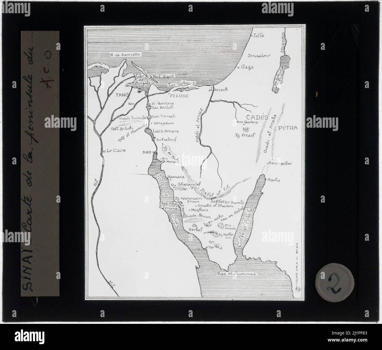 Egypt. Sinai Map Stock Photo - Alamy