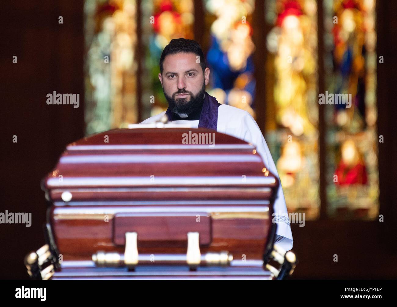 Bob Fulton’s casket arrives at the State Funeral for rugby league ...
