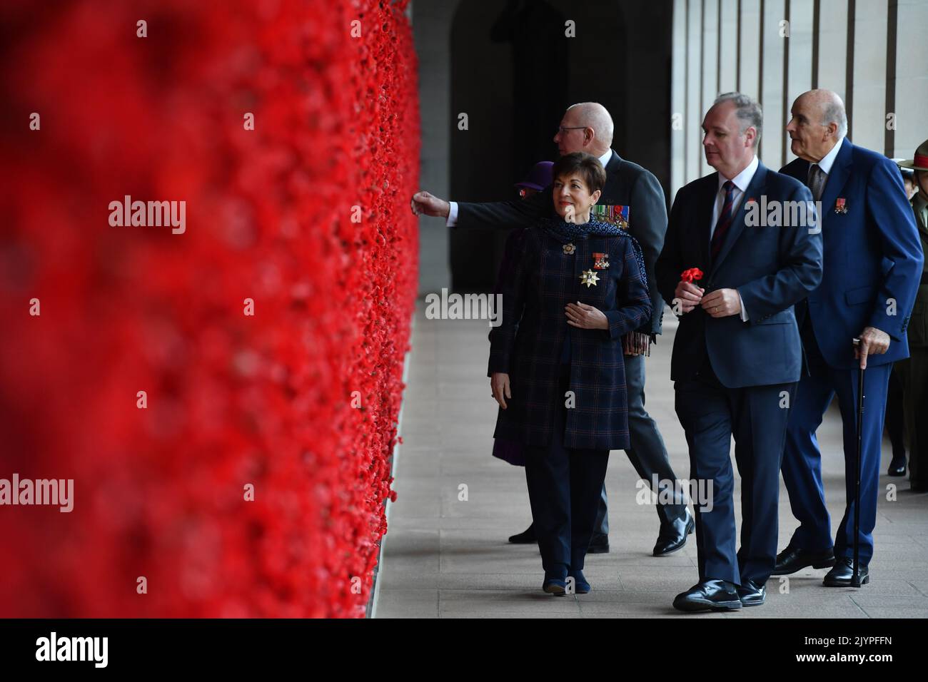 New Zealand’s Governor-general Dame Patsy Reddy (L) and Australia’s ...