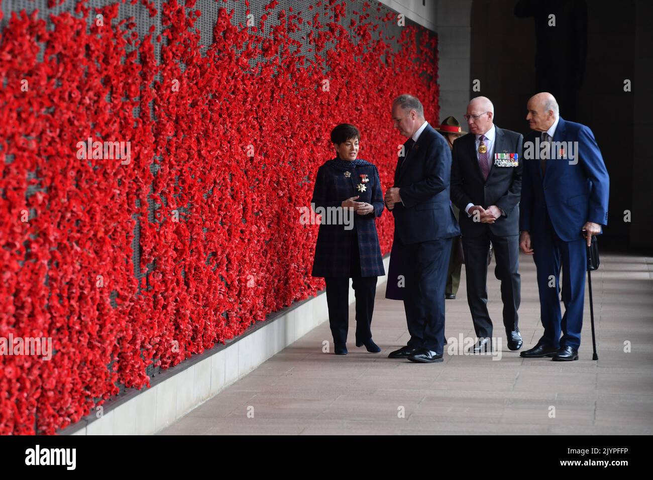 New Zealand’s Governor-general Dame Patsy Reddy (L) and Australia’s ...