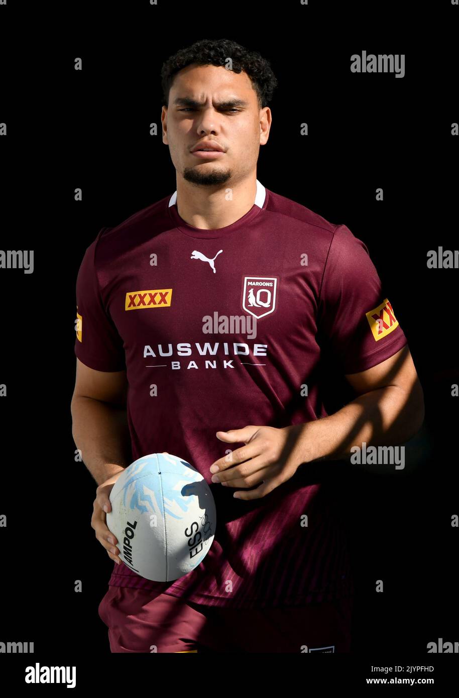 Xavier Coates is seen during the Queensland Maroons State of Origin ...