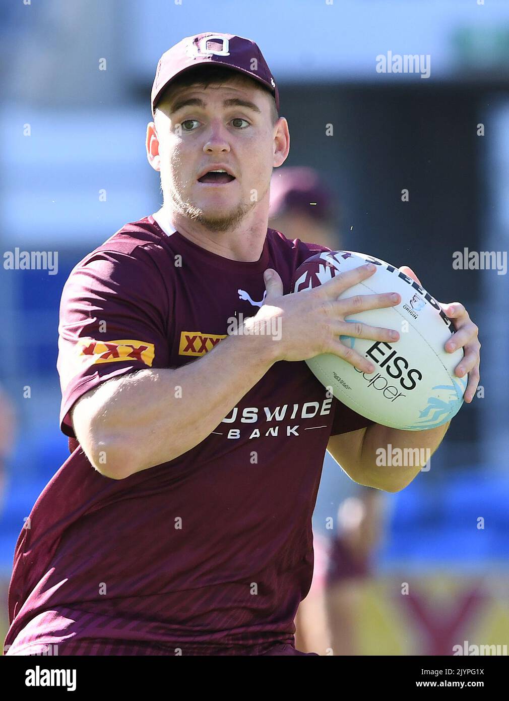 AJ Brimson is seen during the Queensland Maroons State of Origin team ...