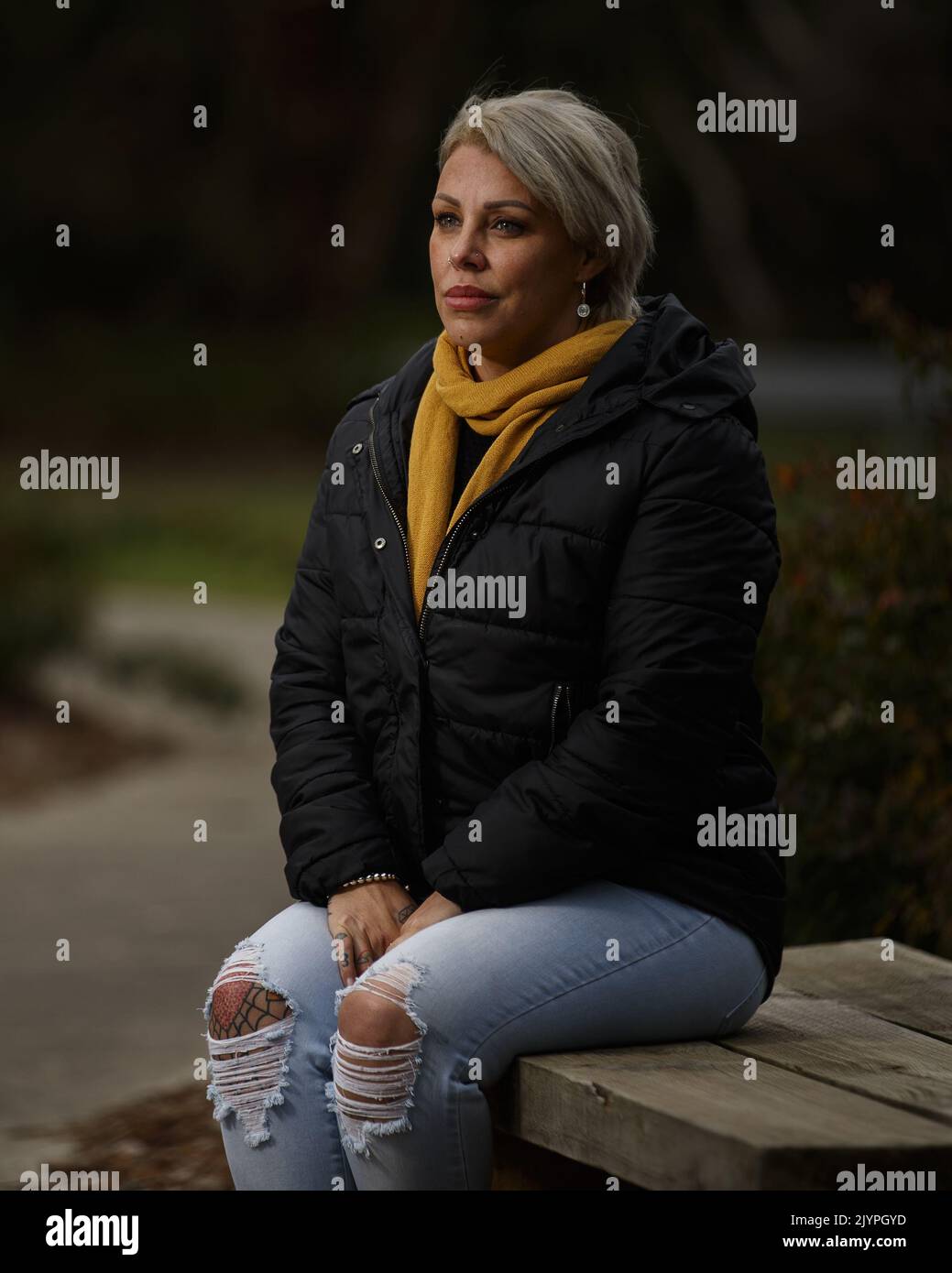 Taryn Claut poses for a portrait in Melbourne, Tuesday, May 11, 2021 ...