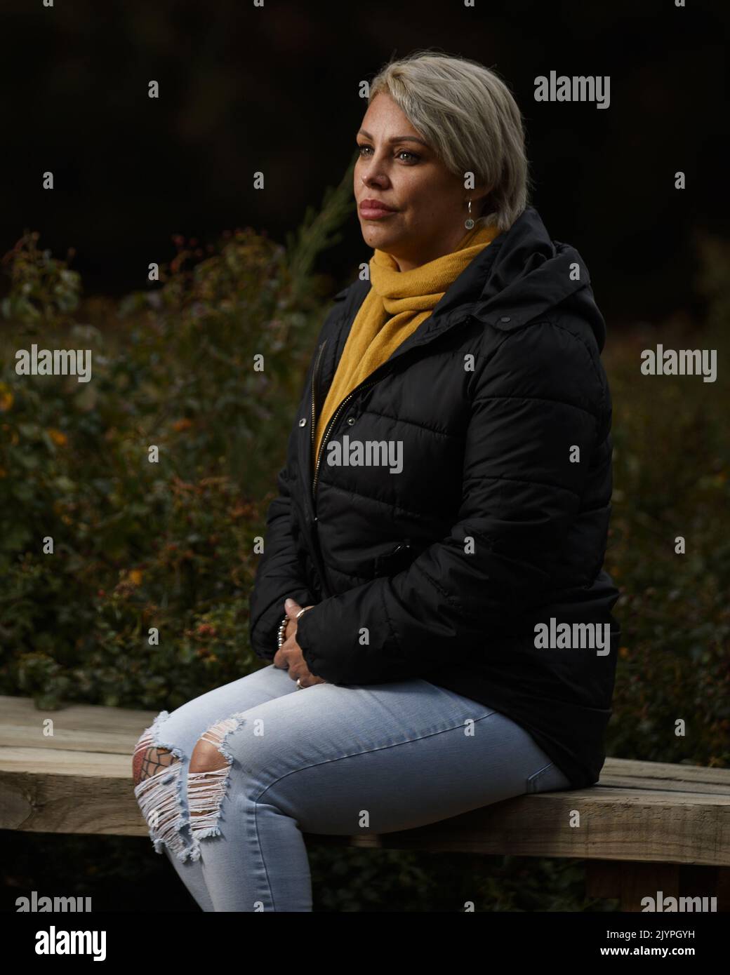 Taryn Claut poses for a portrait in Melbourne, Tuesday, May 11, 2021 ...