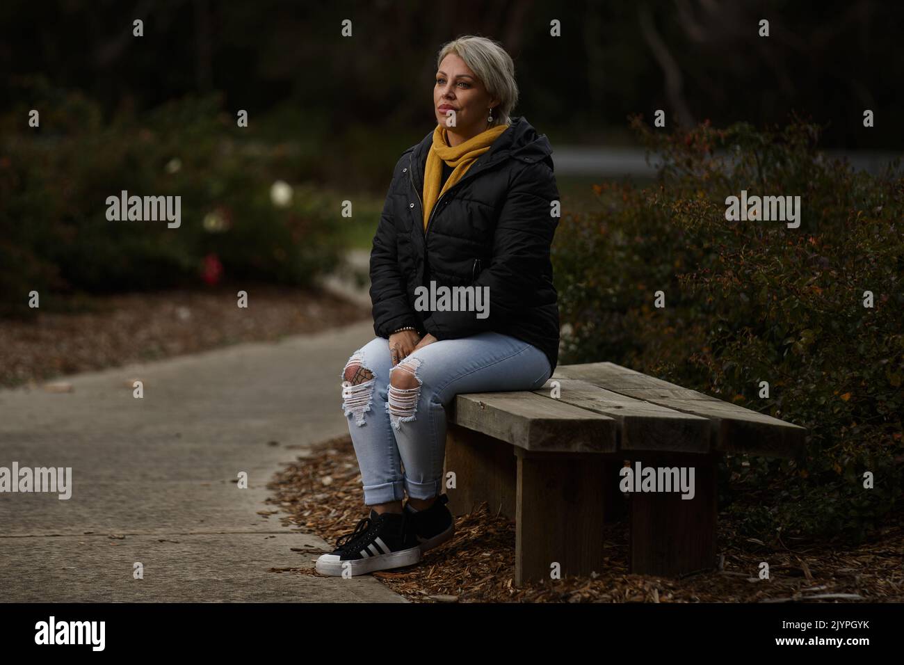 Taryn Claut poses for a portrait in Melbourne, Tuesday, May 11, 2021 ...