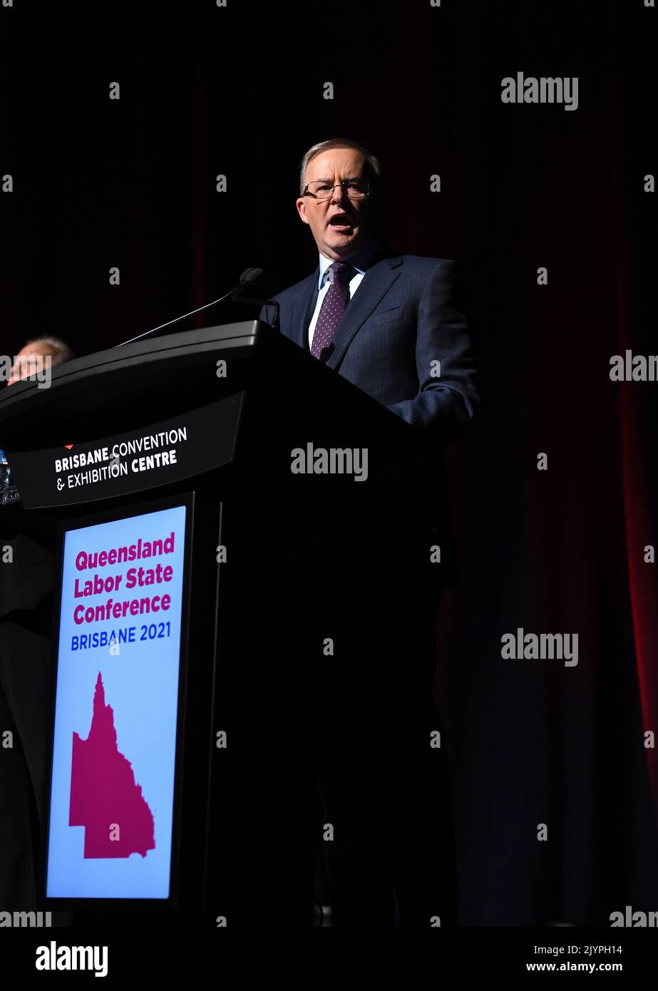 Federal Opposition Leader Anthony Albanese speaks at the 2021 ...