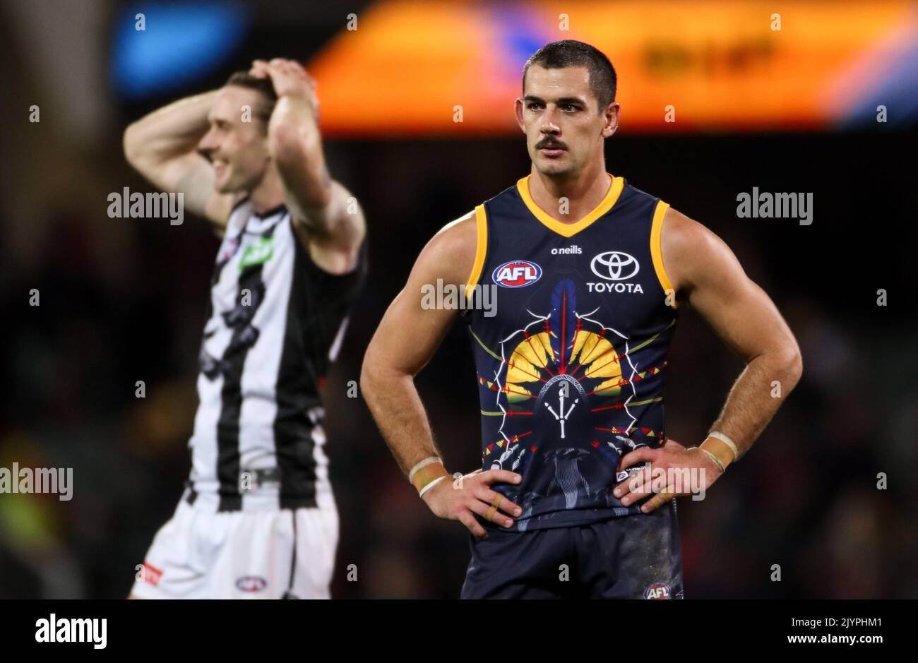 Taylor Walker of the Crows after the loss during the Round 12 AFL match ...