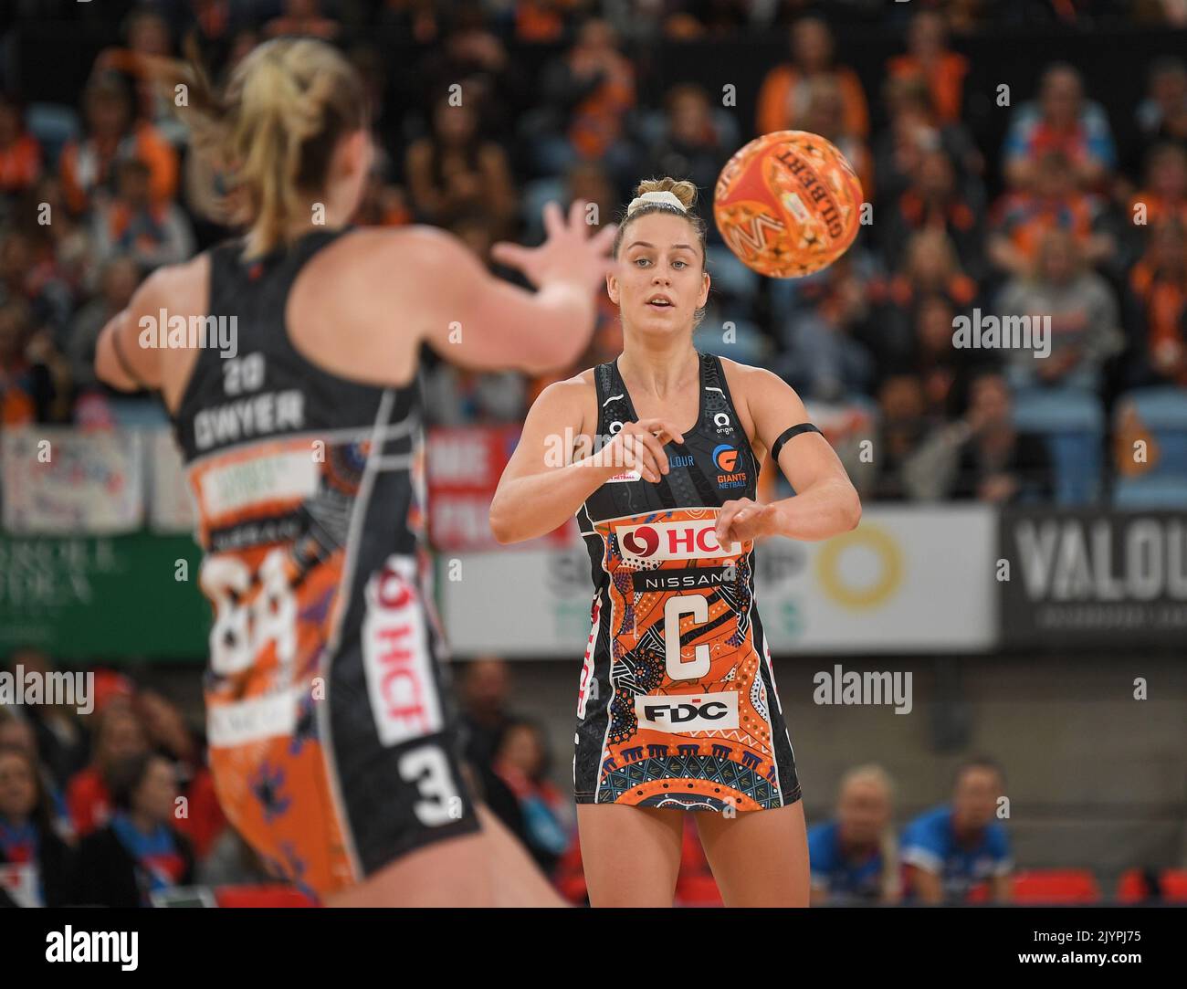 Amy Parmenter of the Giants during the Round 6 Super Netball match ...