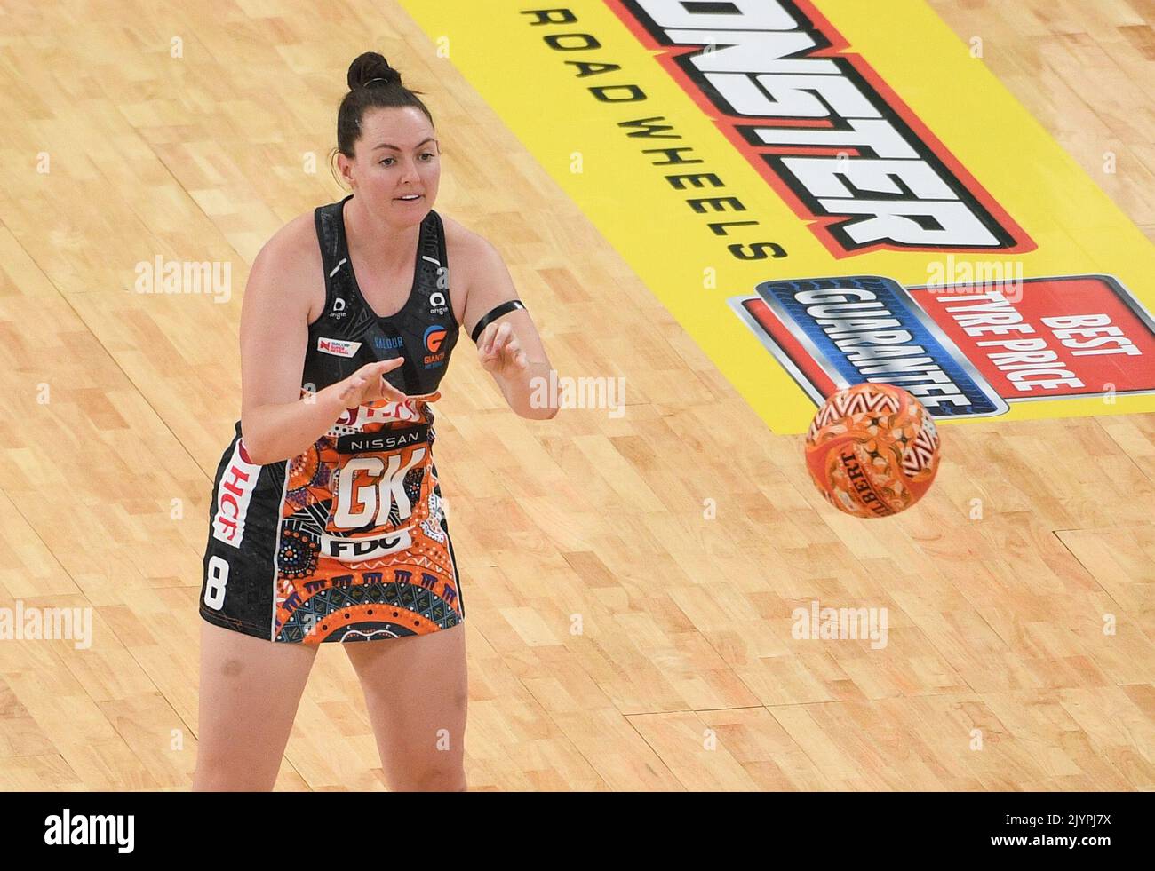 Sam Poolman of the Giants during the Round 6 Super Netball match ...