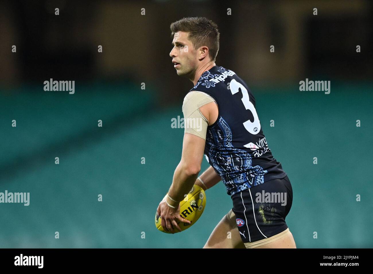 Marc Murphy of the Blues during the Round 12 AFL match between the ...