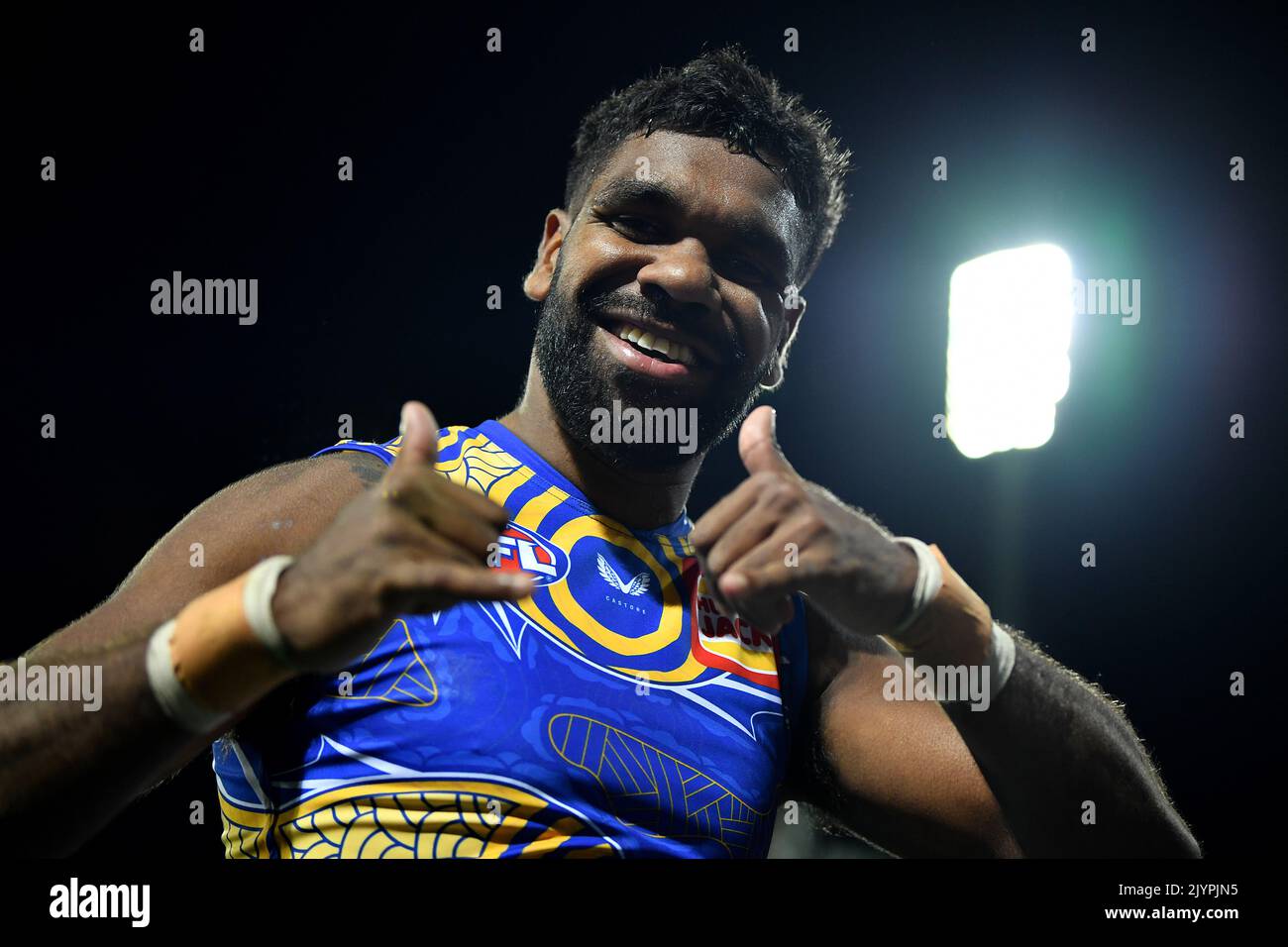 Liam Ryan of the Eagles celebrates following the Round 12 AFL match ...