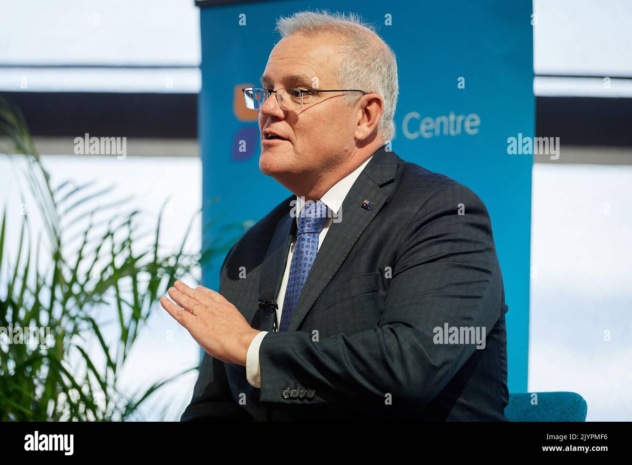 Prime Minister Scott Morrison addresses the Perth US Asia Centre at ...