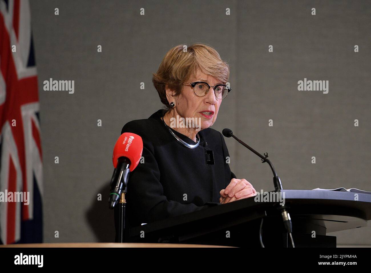 NSW Governor Margaret Beazley speaks during the launch of the STOP ...