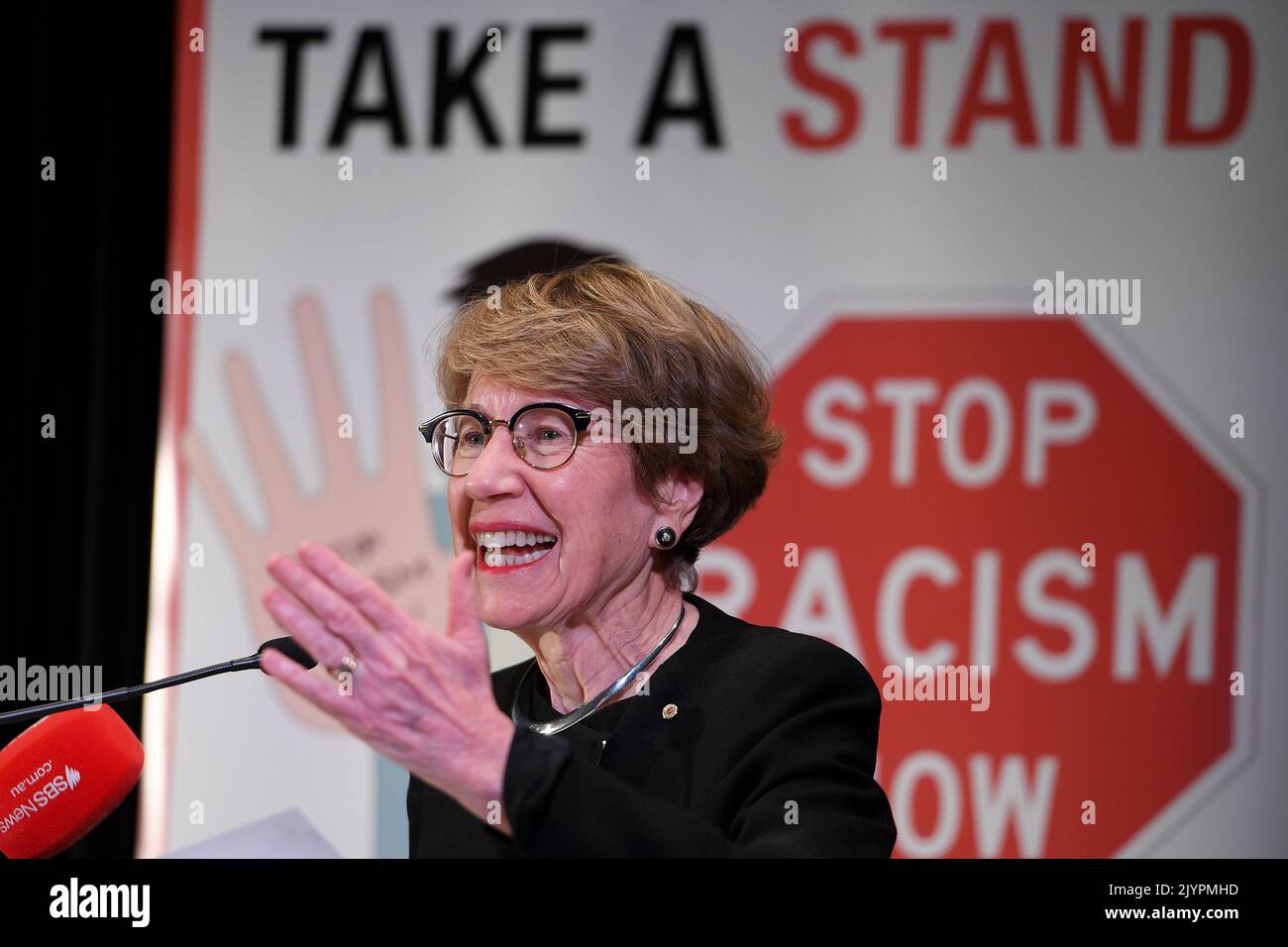 NSW Governor Margaret Beazley speaks during the launch of the STOP ...