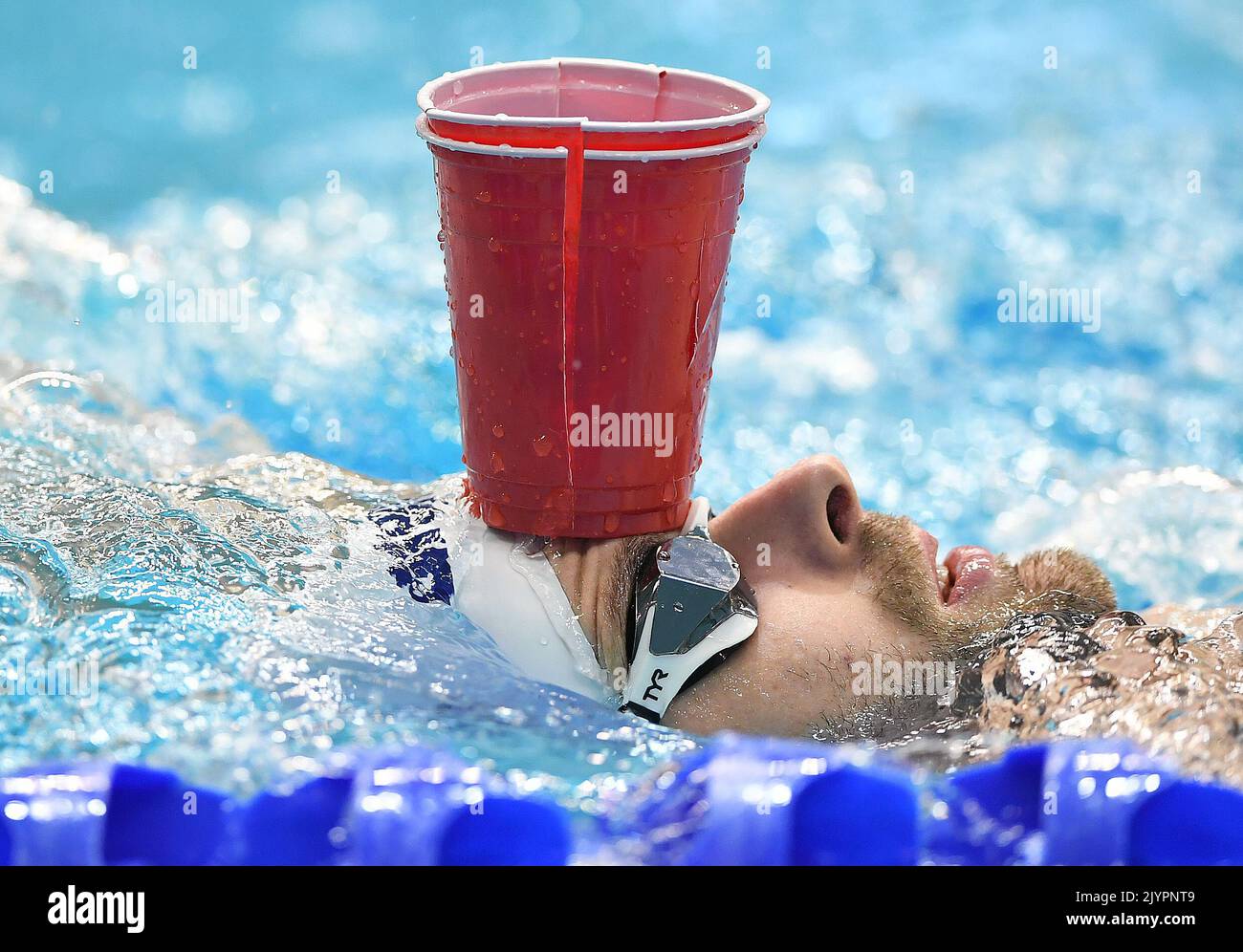 Paralympic swimmer Matt Levy is seen during a training session ahead of ...