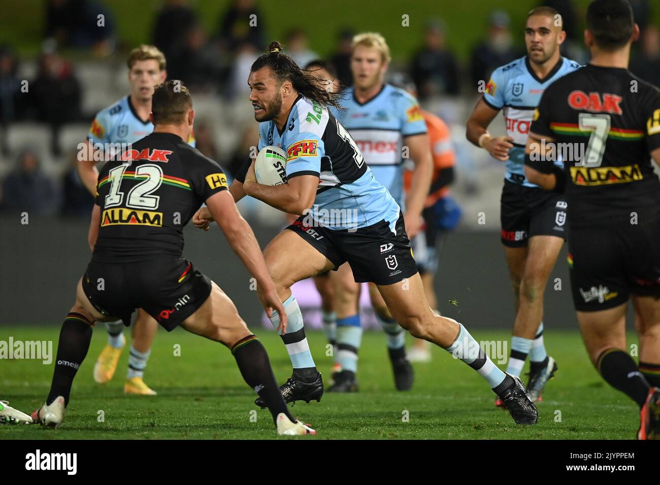 Toby Rudolf of the Sharks during the Round 14 NRL match between the ...