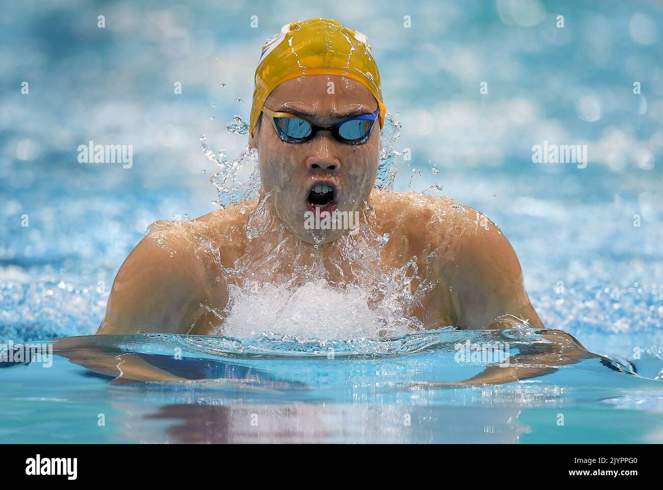 See-Bom Lee is seen during the Men’s 400m Individual Medley heats on ...