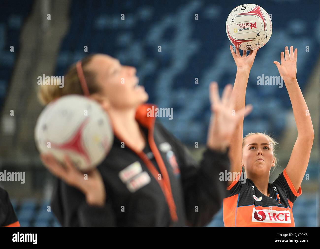 Matisse Letherbarrow of the Giants practicing before the Round 7 Super ...
