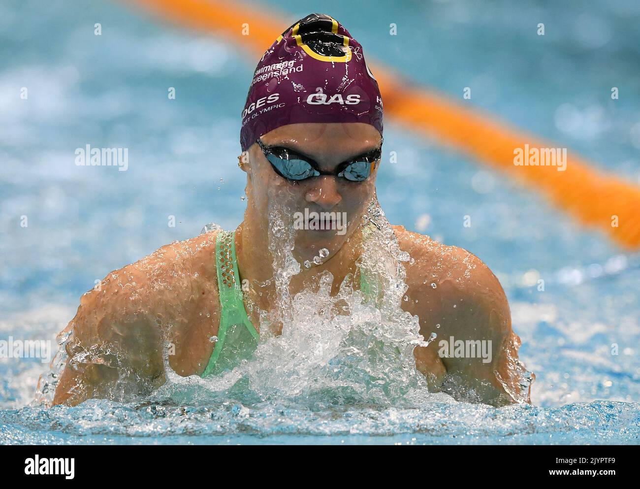 Chelsea Hodges swims in the Women’s 100m Breaststroke Heats at the ...