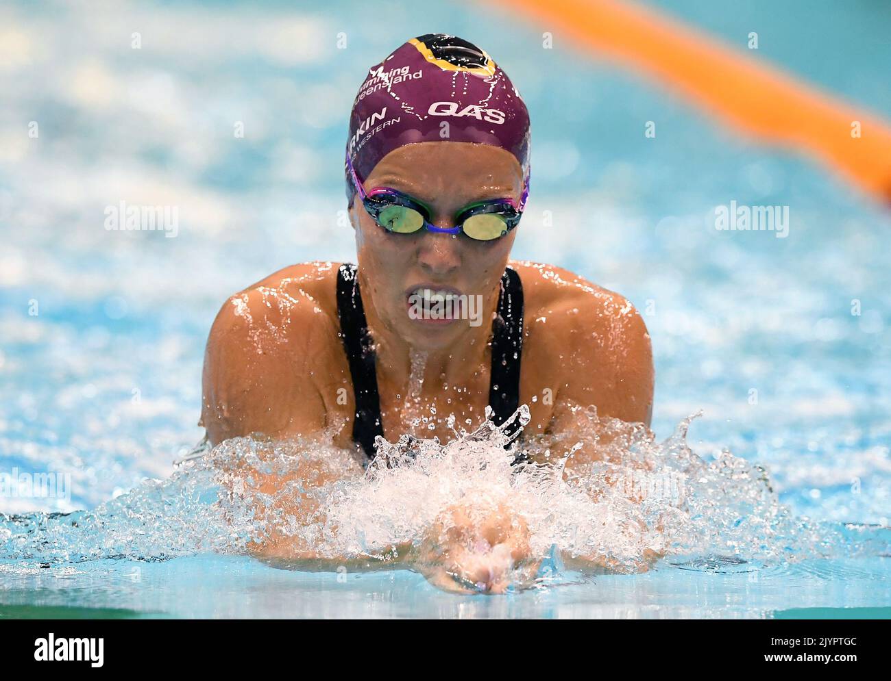 Abbey Harkin swims in the Women’s 100m Breaststroke Heats at the ...