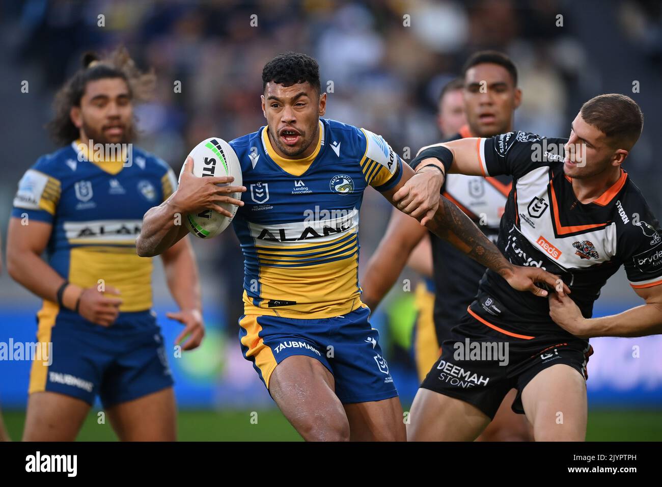 Waqa Blake of the Eels during the Round 14 NRL match between the ...