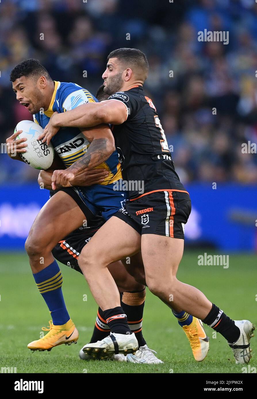 Waqa Blake of the Eels during the Round 14 NRL match between the ...