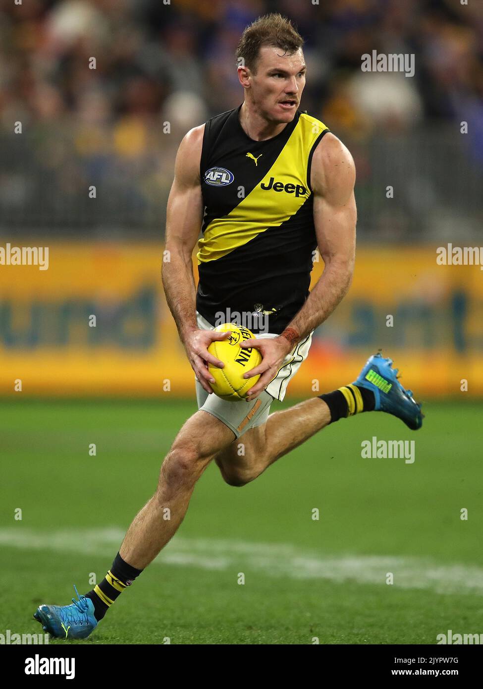 Kamdyn McIntosh of the Tigers in action during the Round 13 AFL match ...