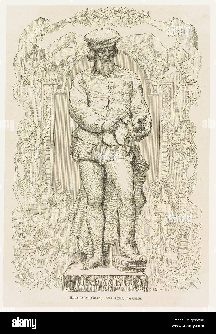 The Statue of Jean Cousin is a renowned sculpture commemorating the ...