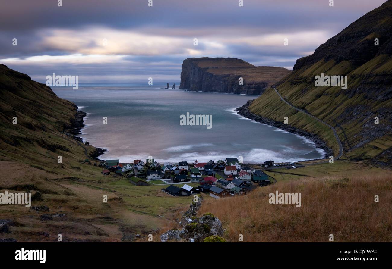 Färöer Inseln, Faroer Islands, Tjørnuvík Stock Photo - Alamy