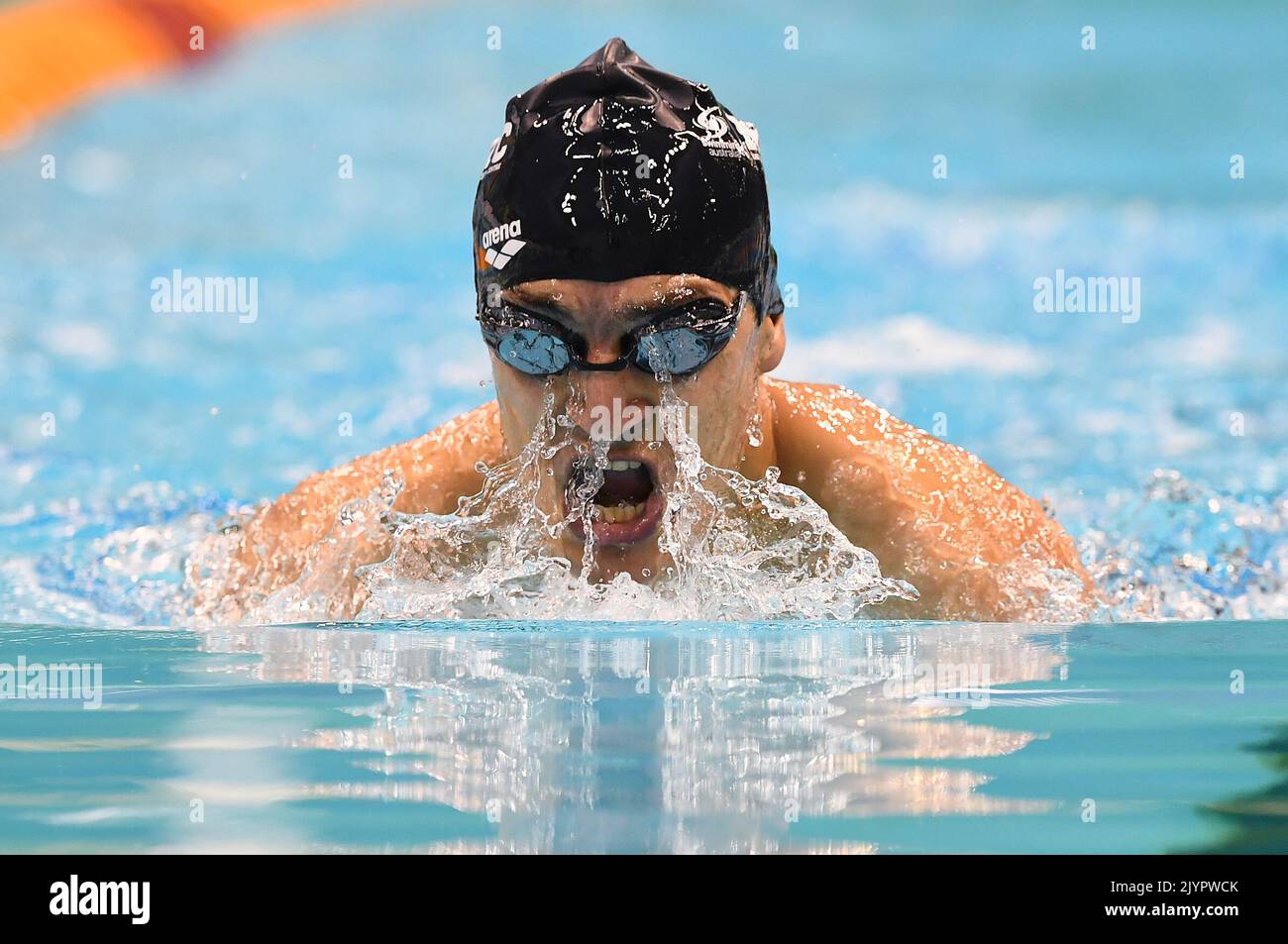 Ahmed Kelly swims during the Mens 150m Individual Medley Multi-Class ...