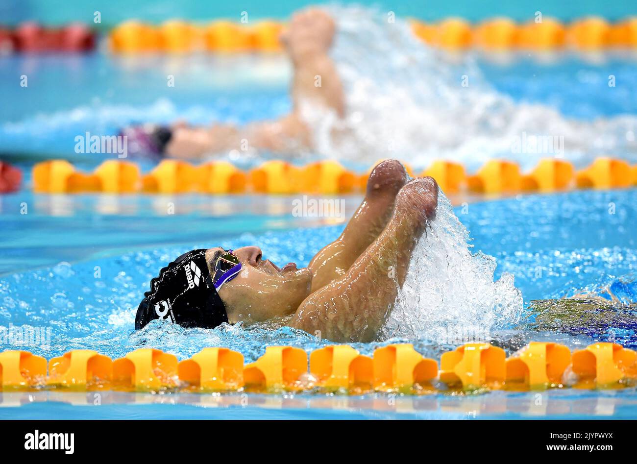 Ahmed Kelly swims during the Mens 150m Individual Medley Multi-Class ...