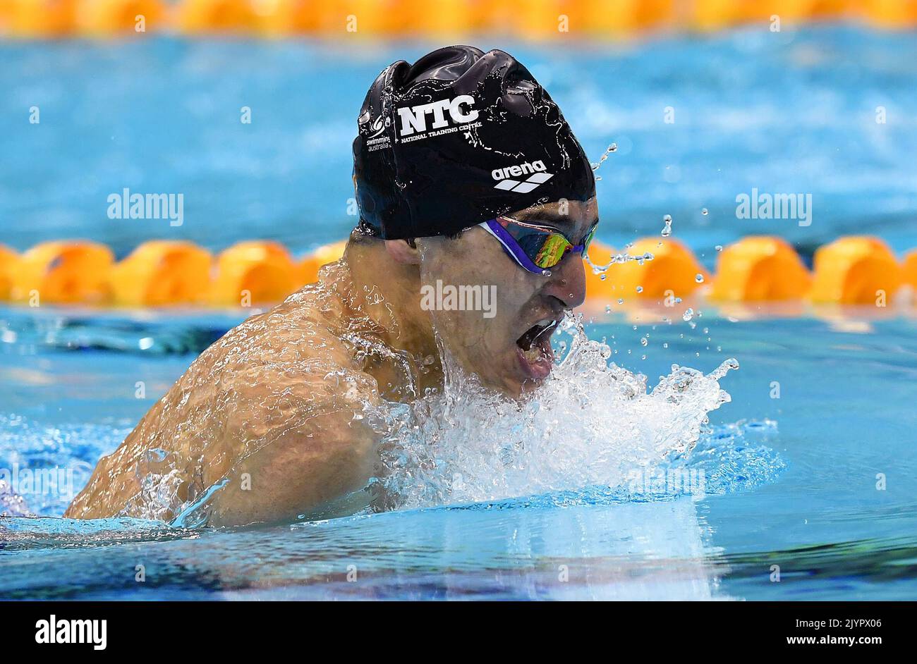 Ahmed Kelly swims during the Mens 150m Individual Medley Multi-Class ...