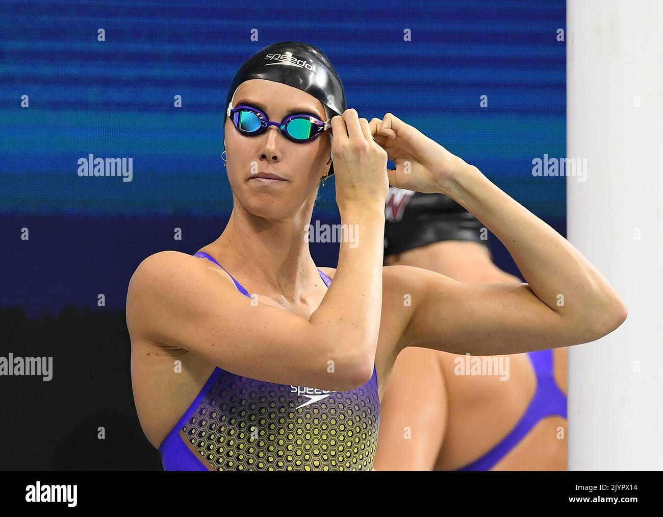 Emma McKeon is seen prior to the Women’s 200m Freestyle Final at the ...