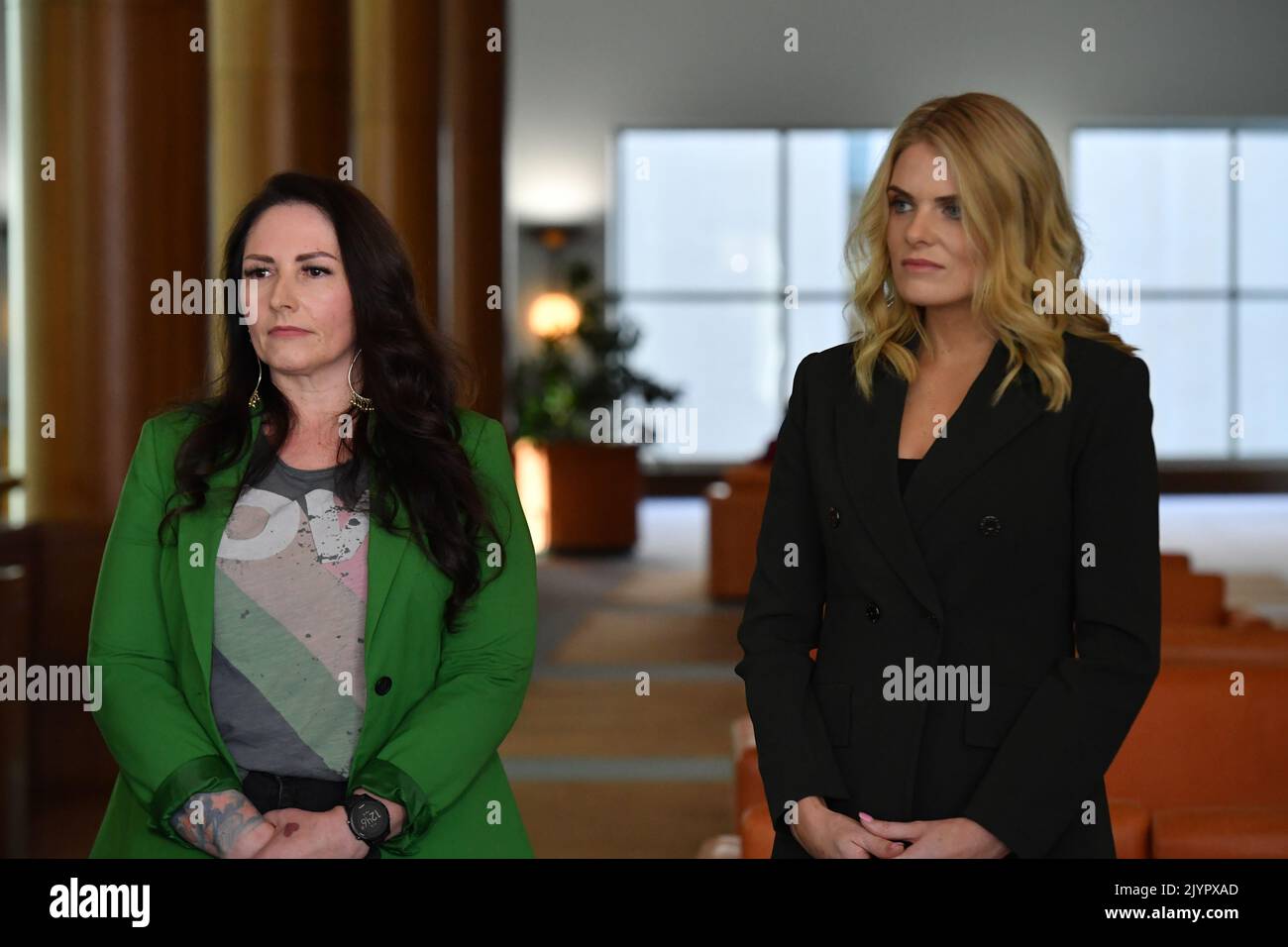 Online safety advocate Sonya Ryan and Nine sports presenter Erin Molan ...