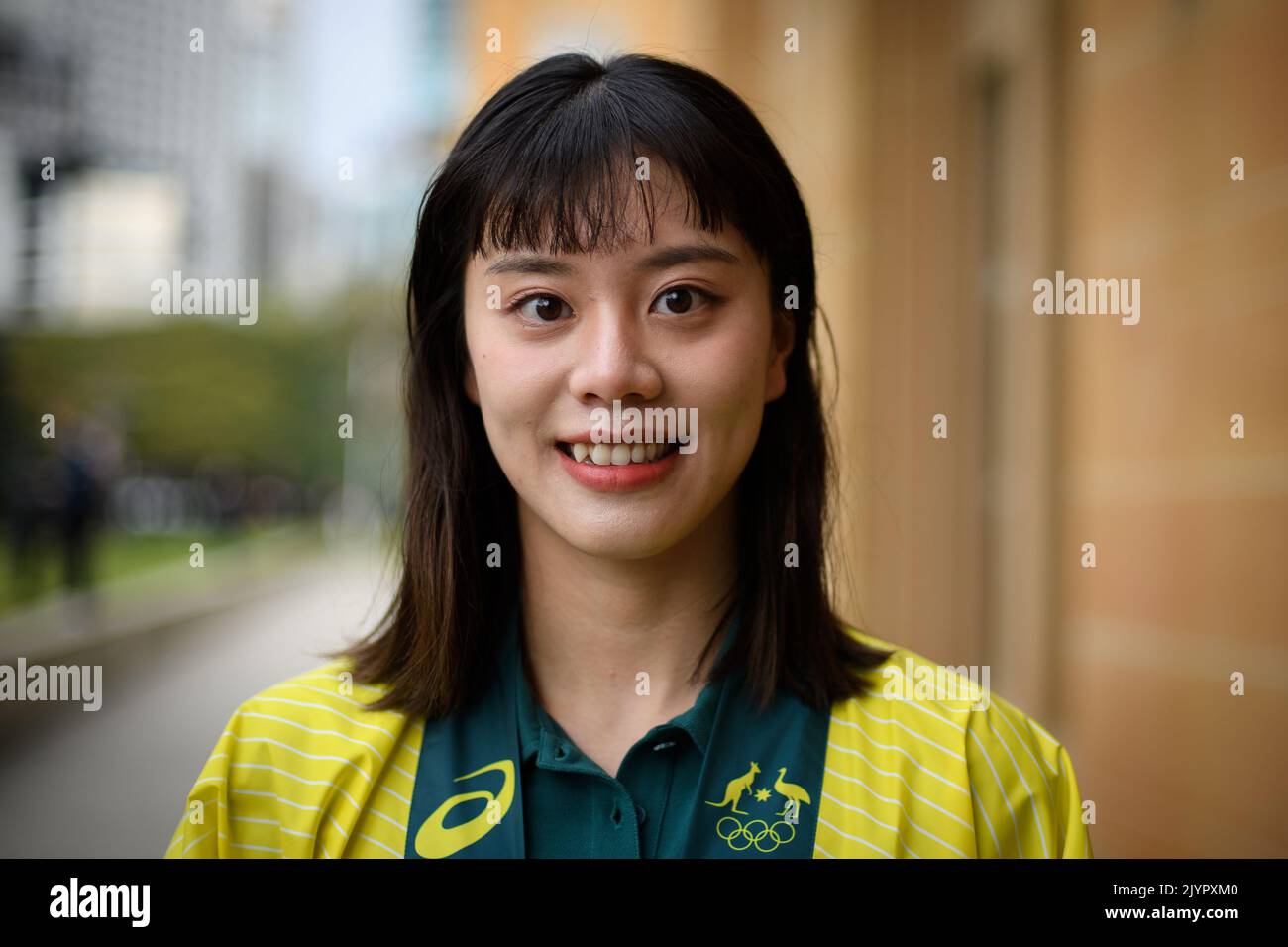 Esther Qin poses for a photograph during the announcement of the ...