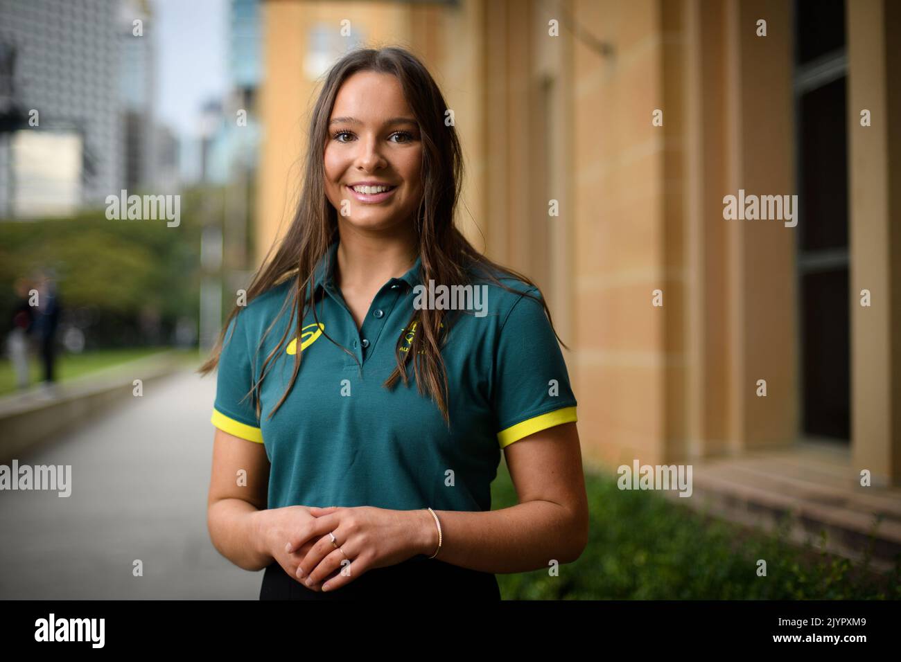 Nikita Hains poses for a photograph during the announcement of the ...
