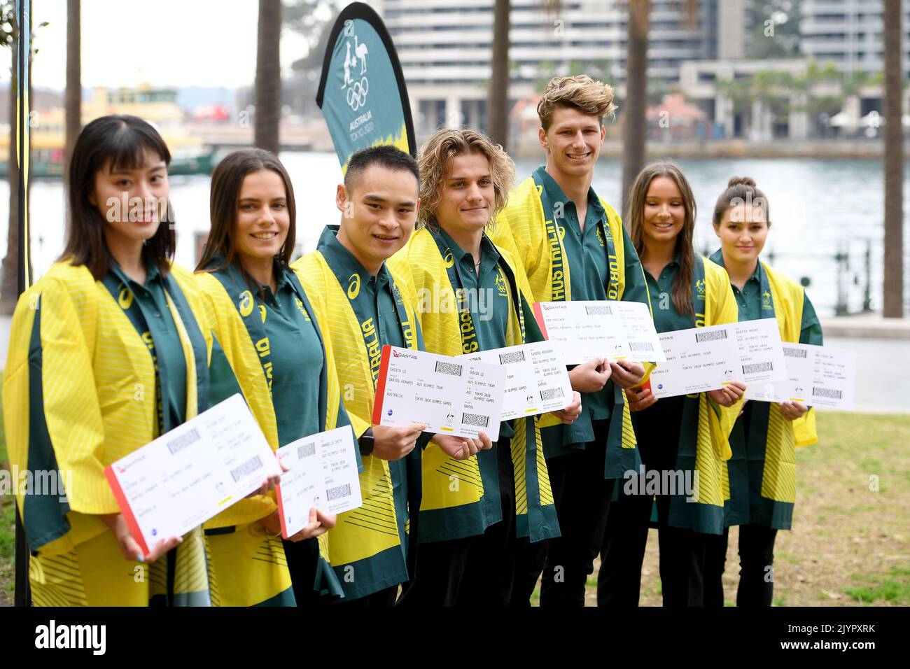 The Australian Olympic Diving team during the team announcement for ...