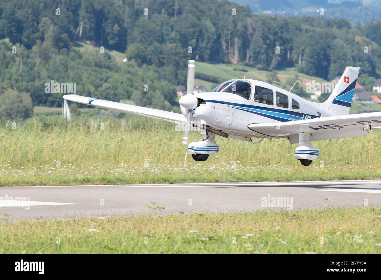 Wangen-Lachen, Switzerland, July 31, 2022 Piper PA28-181 Archer II ...