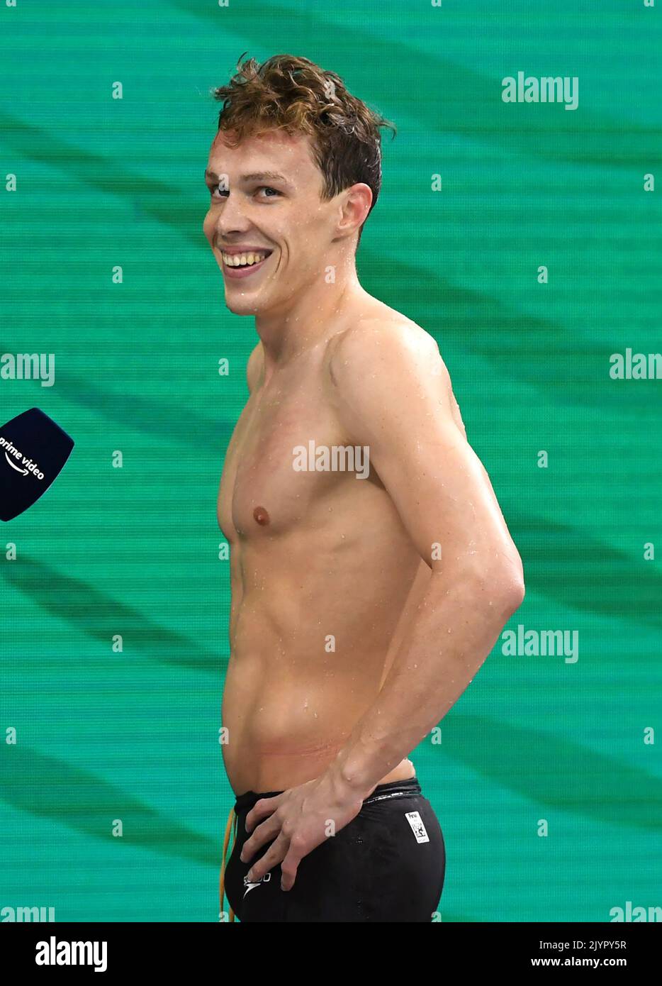 Zac Stubblety-Cook is seen after swimming in the Men’s 200m ...