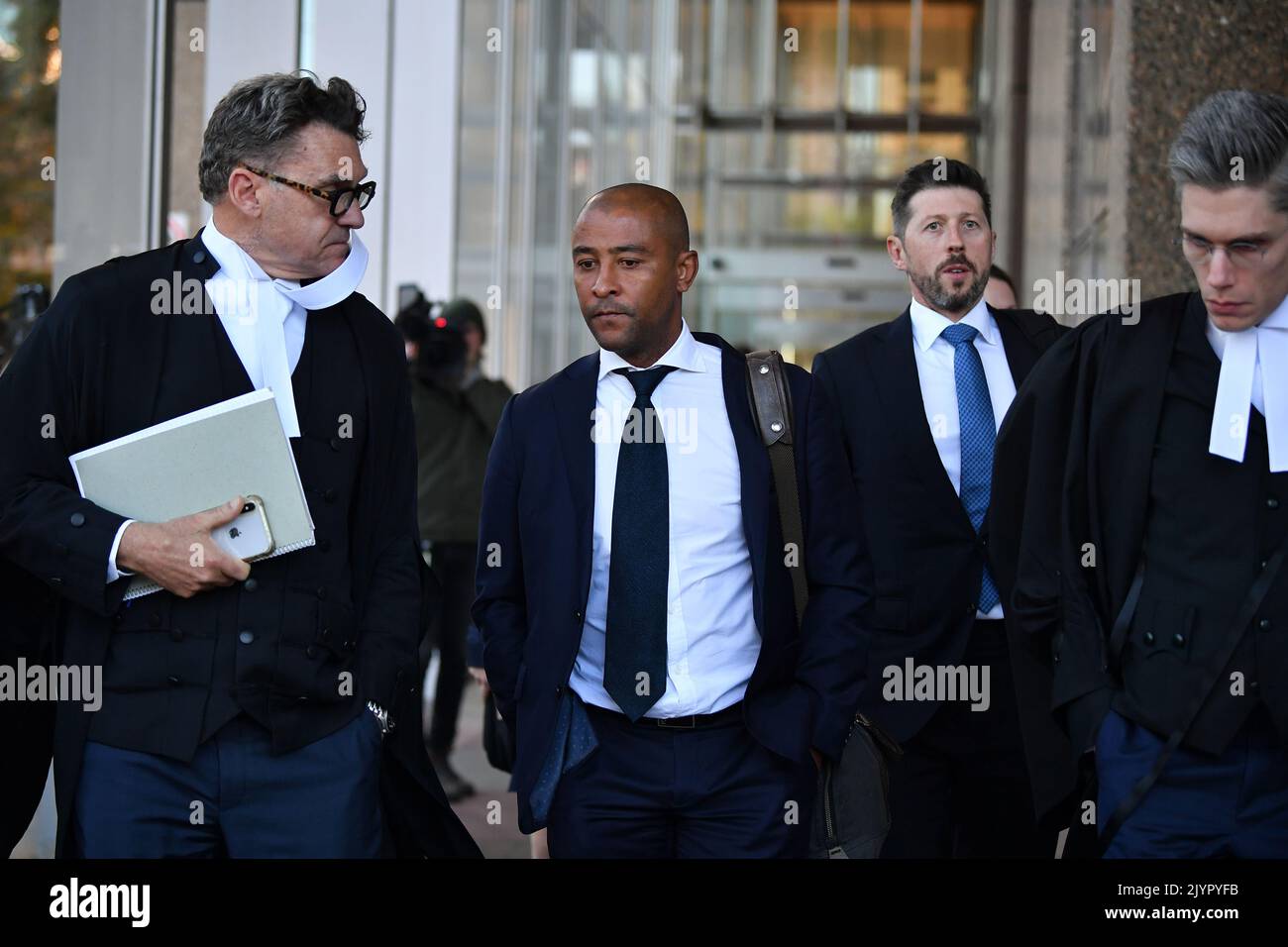 George Gregan leaves the Federal Court in Sydney, Wednesday, June 16 ...