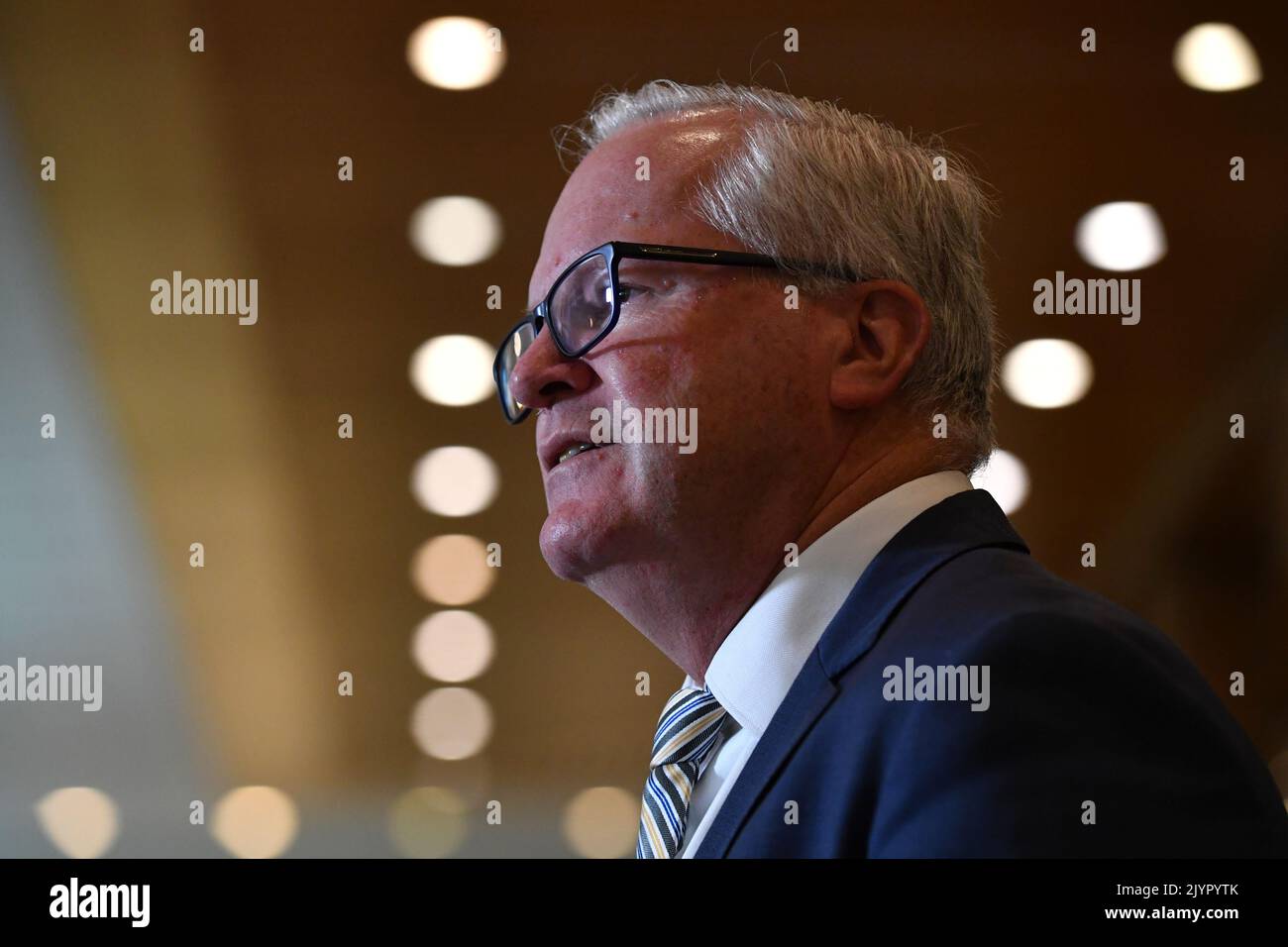West Australia’s Commissioner of Police Chris Dawson at a press ...