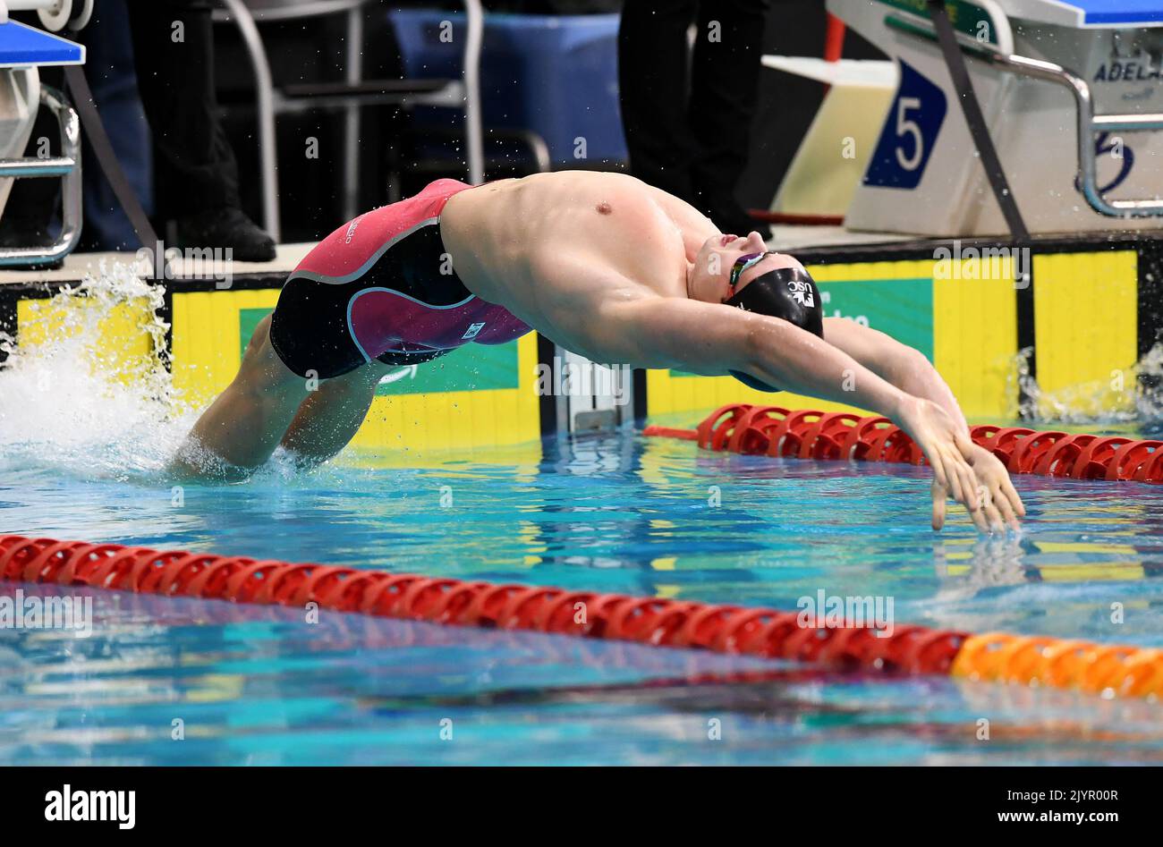 Benjamin Hance swims during the Men’s 100m Butterfly Multi-Class Final ...