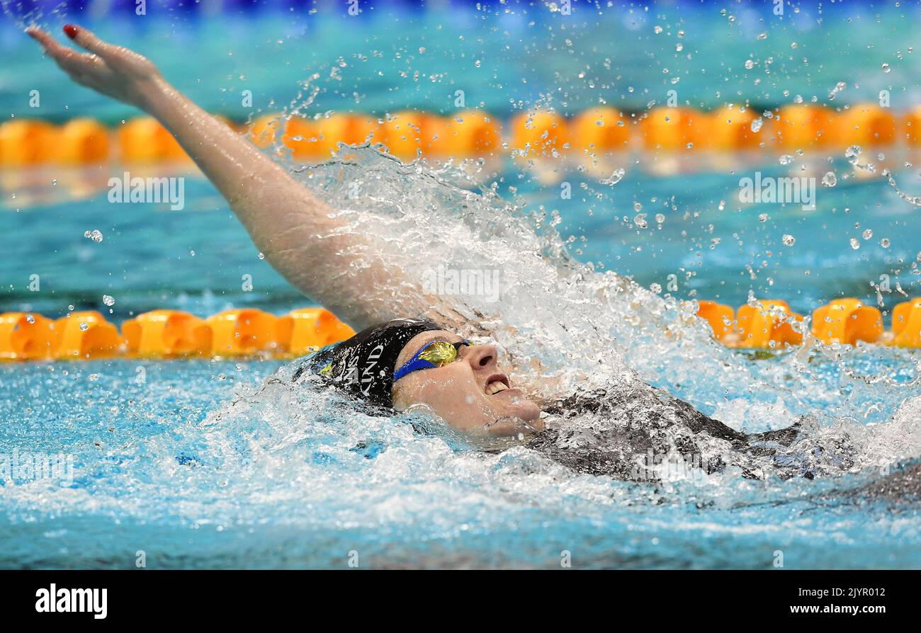 Benjamin Hance swims during the Men’s 100m Butterfly Multi-Class Final ...