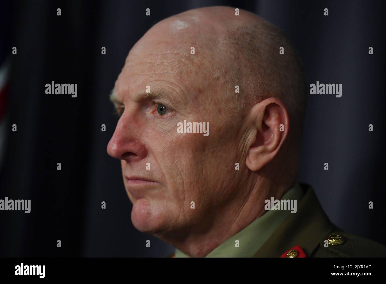 COVID-19 Taskforce Commander, Lieutenant General John Frewen at a press ...