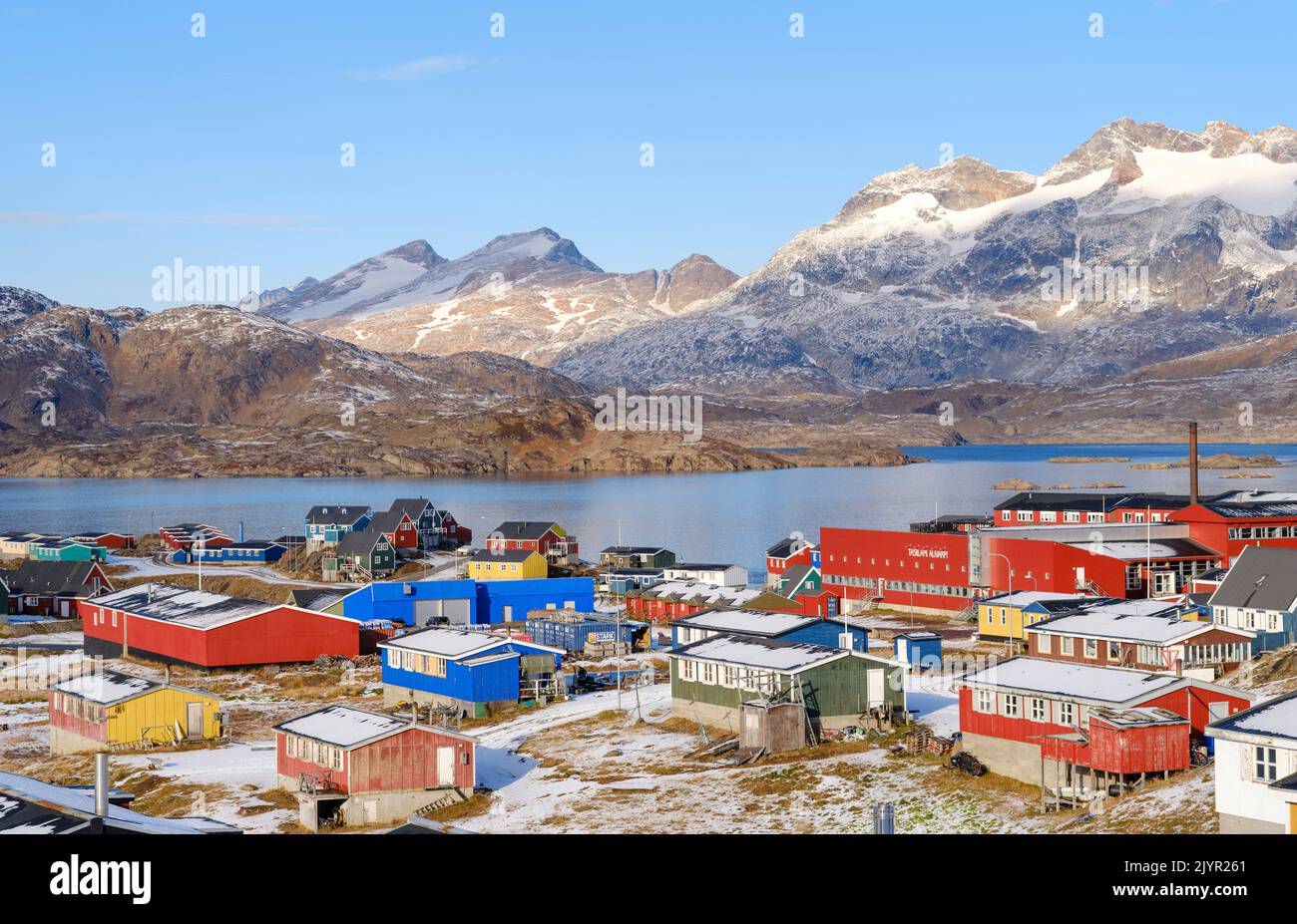 Town Tasiilaq (formerly called Ammassalik), the biggest town in East ...