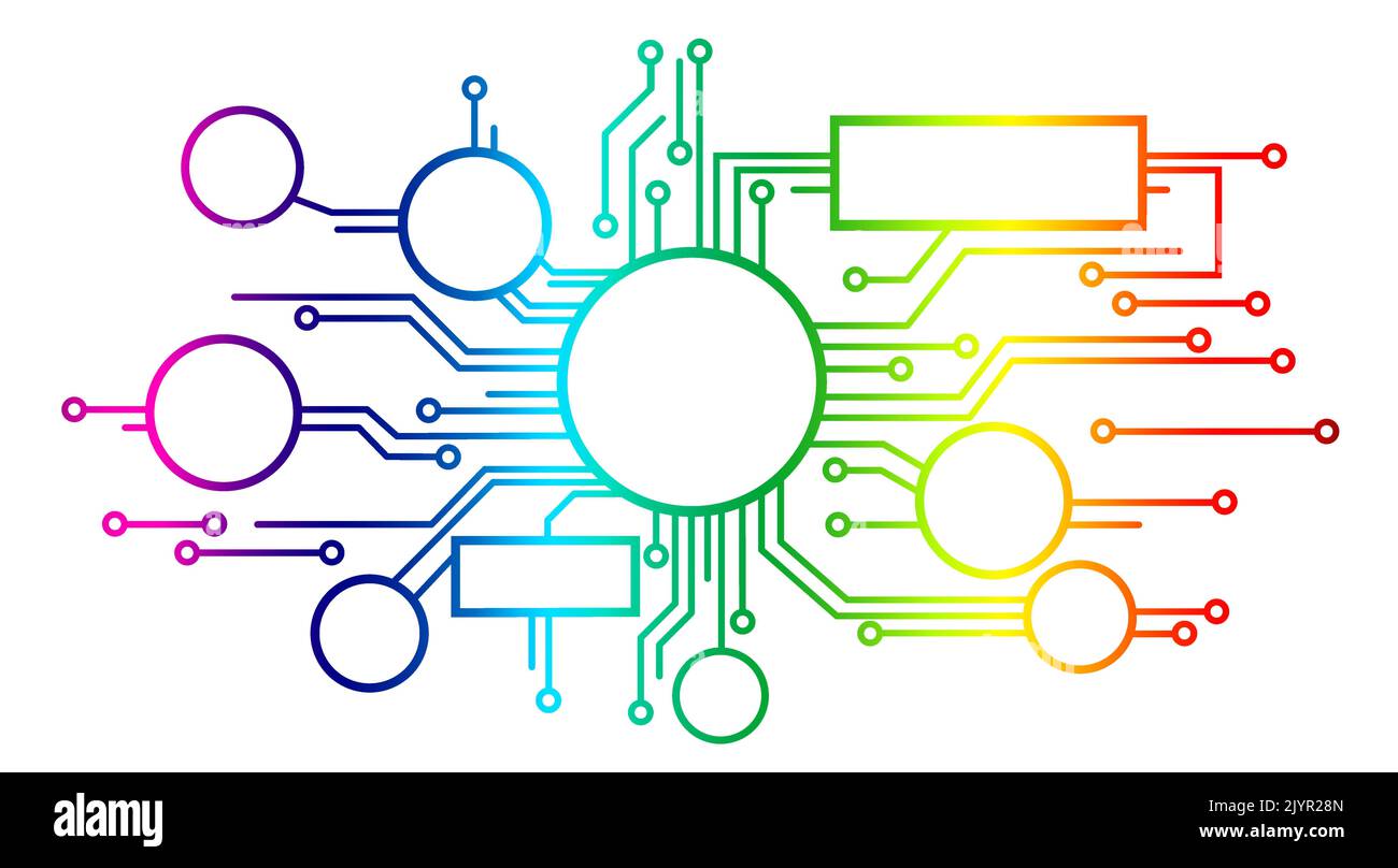Abstract technology circuit board, background Stock Photo - Alamy