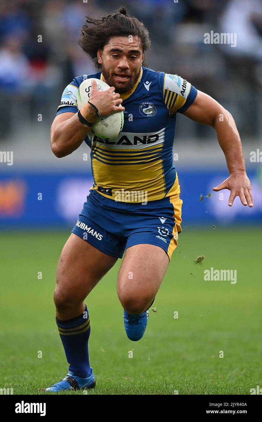 Isaiah Papalii of the Eels during the Round 15 NRL match between the ...